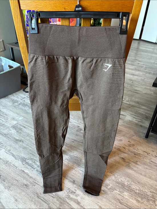 Gymshark | Pants & Jumpsuits | Gymshark Brown Seamless Highwaist ...